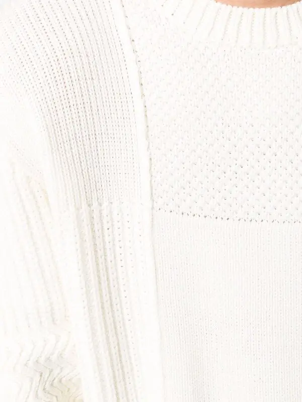 DIESEL® Textured-knit Wool Jumper - White