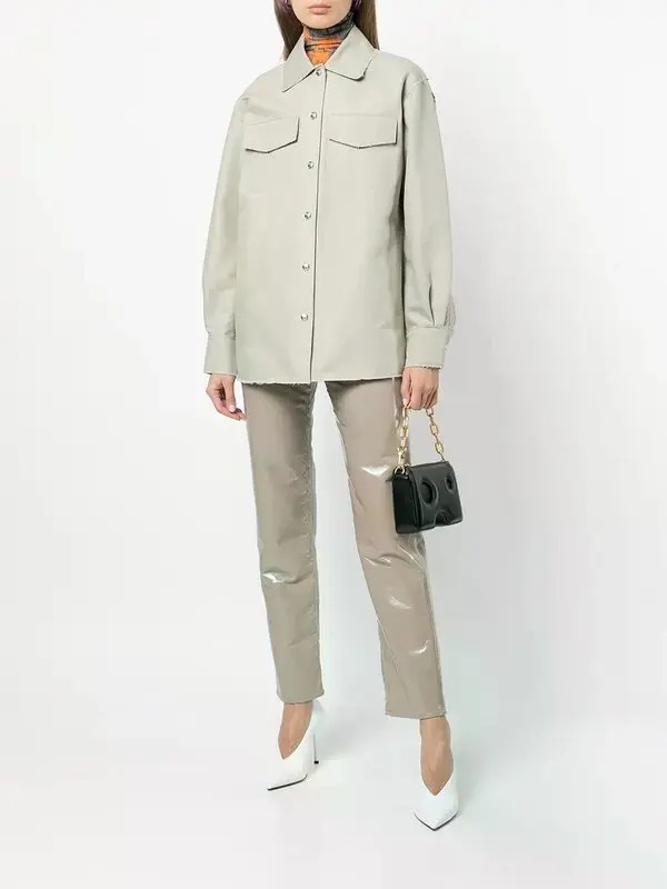 Off-White Raw-edge Shirt Jacket