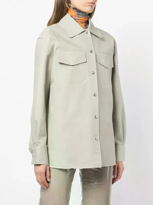 Off-White Raw-edge Shirt Jacket