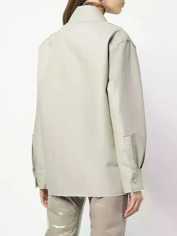 Off-White Raw-edge Shirt Jacket
