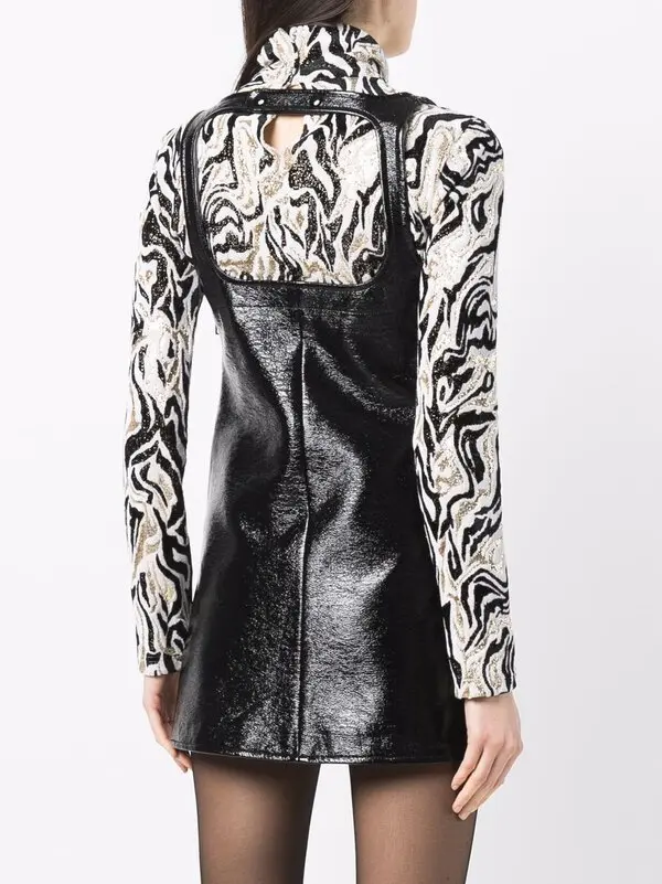 COURREGES Sleeveless Mini Dress - Black
