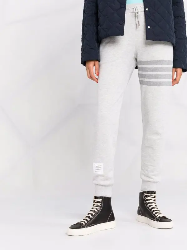 Thom Browne Signature 4-bar Stripe Track Pants - Grey