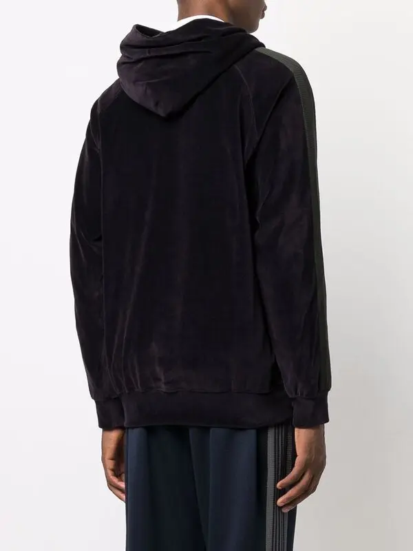 Needles Logo Embroidered Hoodie - Purple