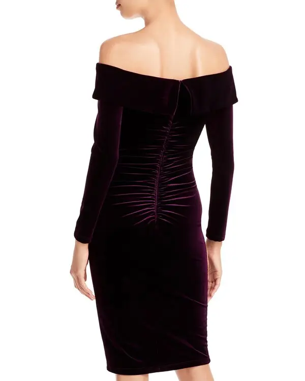 anne hathaway devil wears prada black dress ASHLEYlauren 11857 Strapless Velvet Gown with Satin Overskirt main image 0