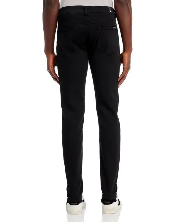 7 For All Mankind Luxe Performance Plus Slimmy Tapered Slim Fit Jeans - Black
