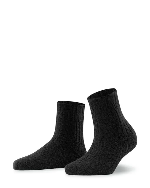 Falke Ribbed Bedsocks - Black