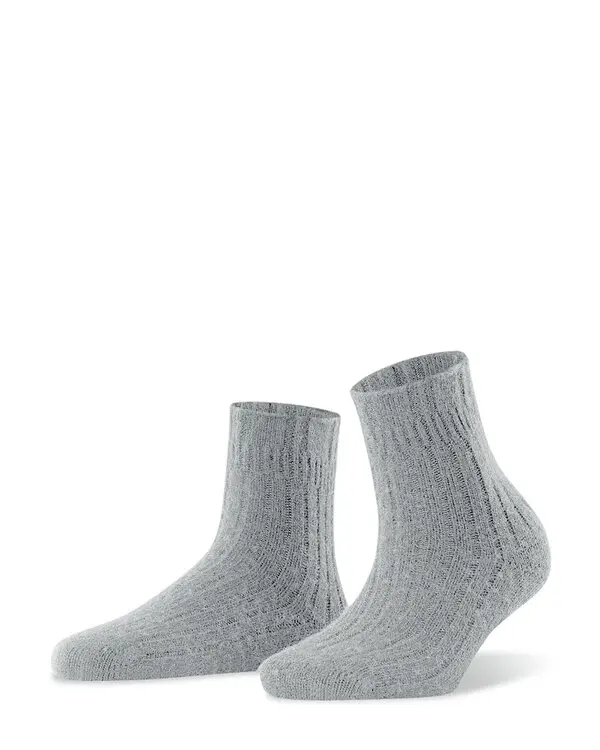 Falke Ribbed Bedsocks - Silver