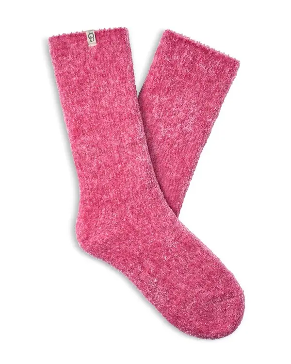 UGG Pack Of 3 Sparkle Cozy Crew Socks - Vinito/cream/strawberry