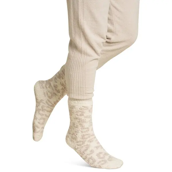 Barefoot Dreams Cozychic Barefoot In The Wild Socks - Cream/stone