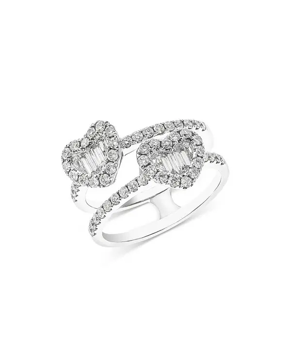 Bloomingdale'S Diamond Heart Ring, 1.15 Tcw - White