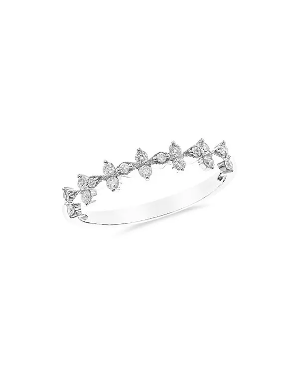 Bloomingdale'S Diamond Scattered Band In 14k Gold, 0.25 Tcw - White