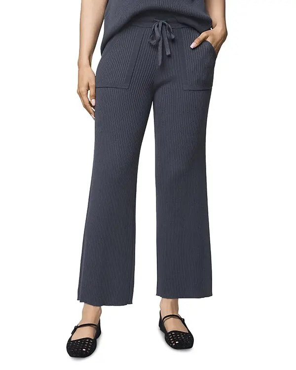 Splendid Georgie Ribbed Drawstring Pants - Ice Navy
