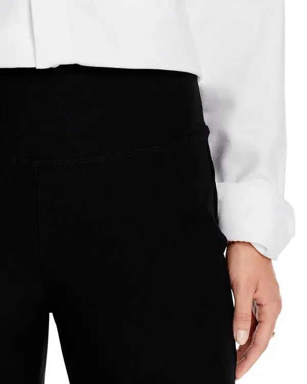 Eileen Fisher High-waist Slim-fit Trousers - Black