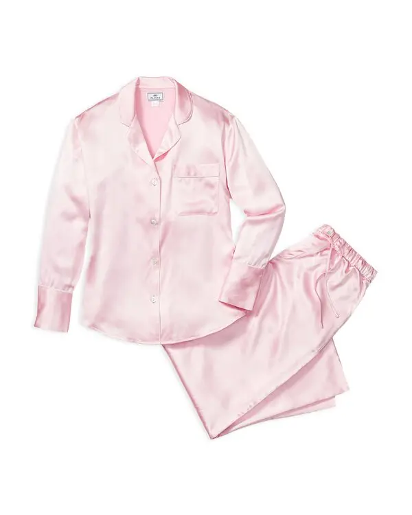 PETITE PLUME Silk Pajama Set - Pink