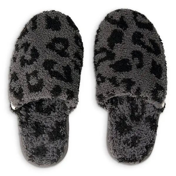 Barefoot Dreams Cozychic Barefoot In The Wild Slippers - Graphite/carbon