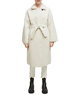 Maje Ginnie Reversible Sheep Skin Coat