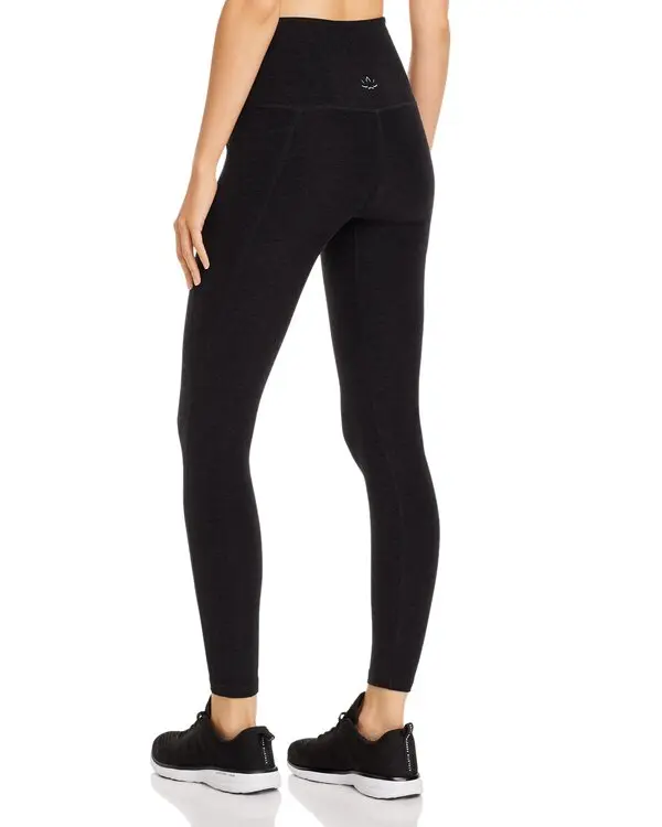 Beyond Yoga Spacedye Out Of Pocket High Waisted Midi Legging - Darkest Night