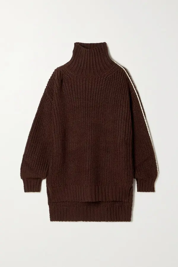 PETER DO Debra Ribbed Wool Turtleneck Sweater