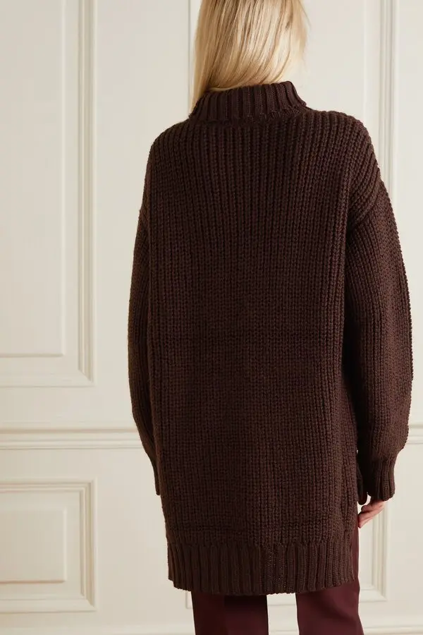 PETER DO Debra Ribbed Wool Turtleneck Sweater