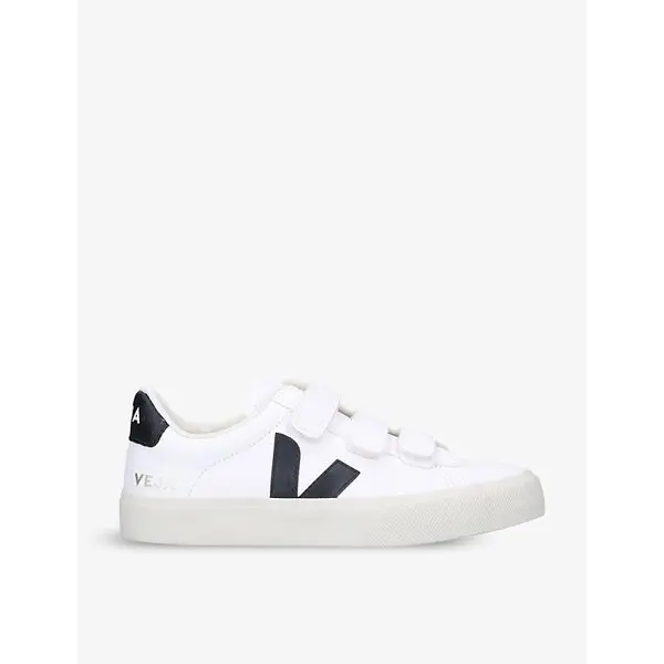 VEJA Recife Logo-embroidered Leather Trainers