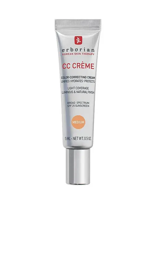 ERBORIAN Travel Cc Cream Color-corrector With Korean 2% Centella Asiatica & Hyaluronic Acid In - Medium