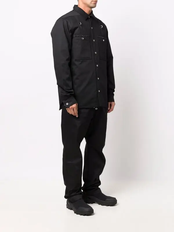 Rick Owens Cotton Shirt Jacket - Black