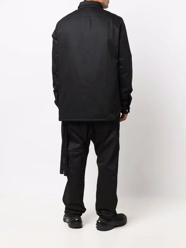 Rick Owens Cotton Shirt Jacket - Black