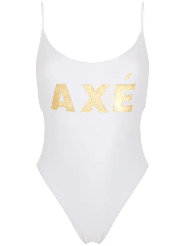 AMIR SLAMA High-leg One-piece Swimsuit - White