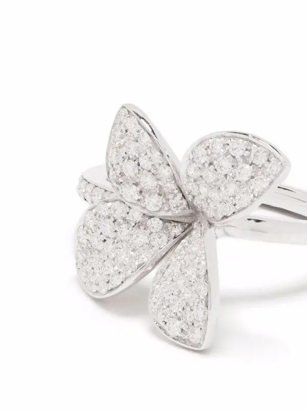 Pasquale Bruni 18kt White Gold Petit Garden Diamond Ring - Silver