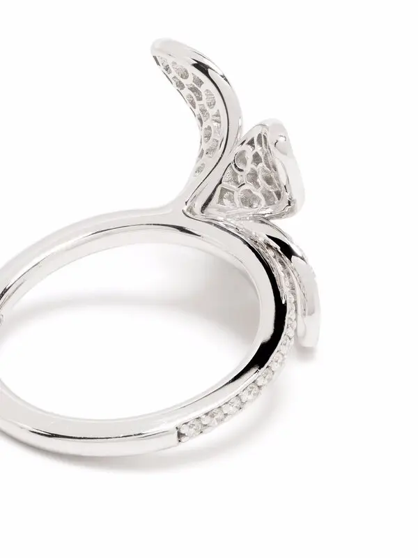 Pasquale Bruni 18kt White Gold Petit Garden Diamond Ring - Silver