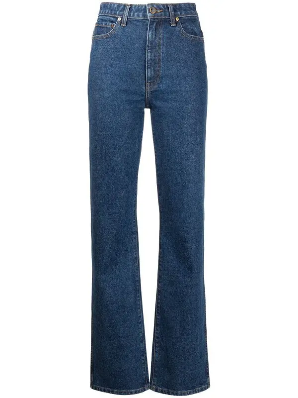 Khaite The Danielle High-rise Jeans - Blue