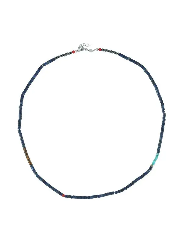 NIALAYA JEWELRY Heishi Lapis Bead Necklace - Blue