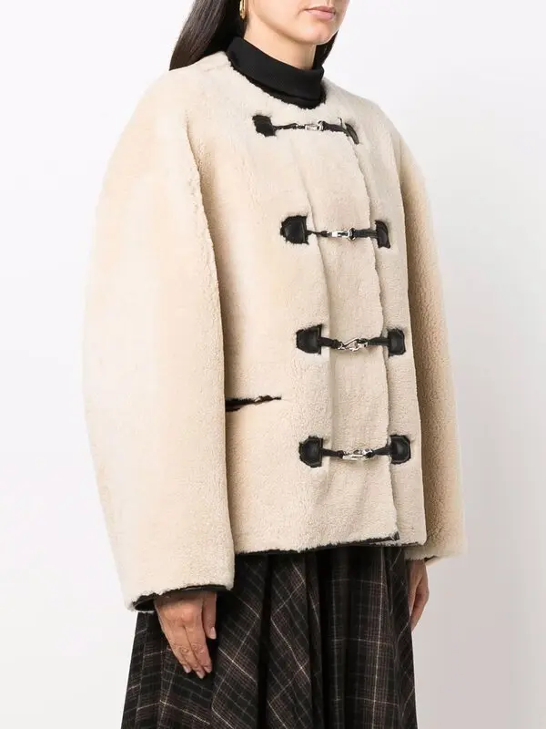 TOTEME Teddy Shearling Jacket - Neutrals