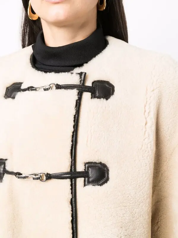 TOTEME Teddy Shearling Jacket - Neutrals
