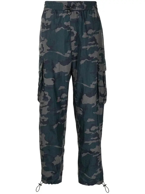 PORTS V Camouflage-print Cargo Trousers