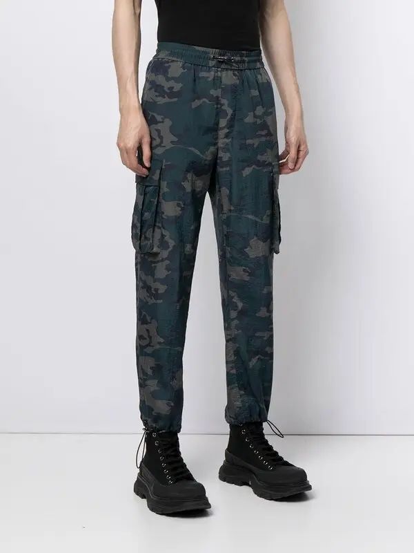 PORTS V Camouflage-print Cargo Trousers