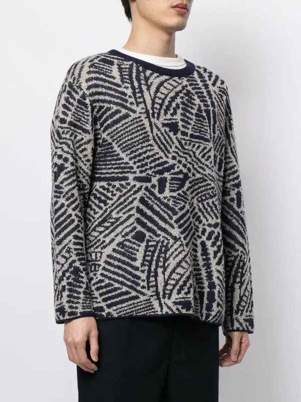 PORTS V Abstract-pattern Sweater
