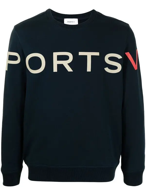 PORTS V Logo-print Cotton Sweatshirt