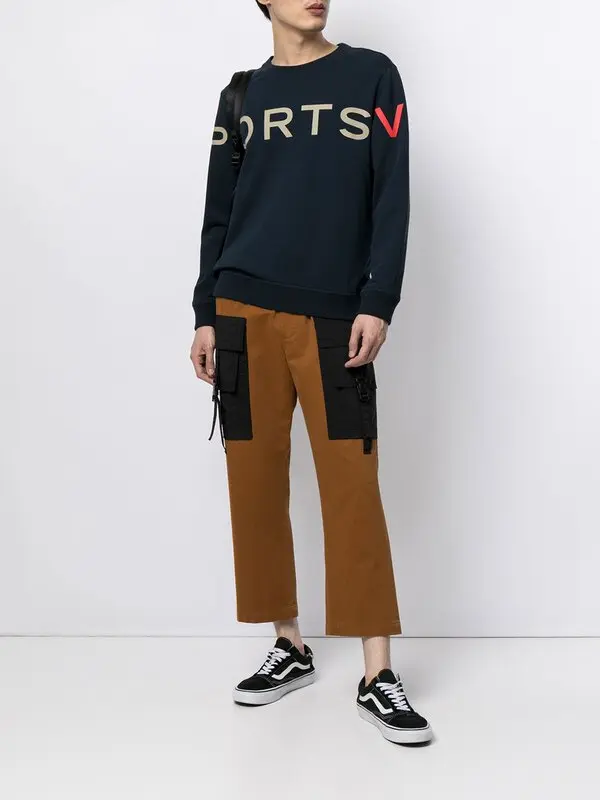 PORTS V Logo-print Cotton Sweatshirt
