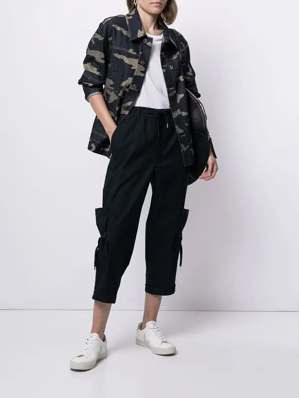 PORTS V Cropped Drawstring Trousers