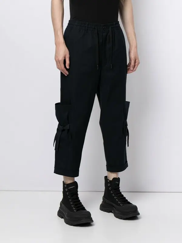 PORTS V Cropped Drawstring Trousers