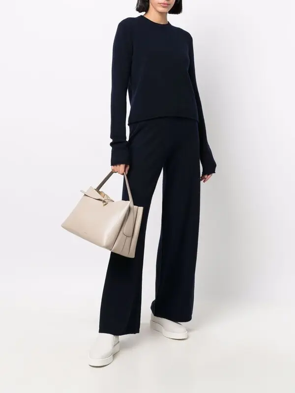 LISA YANG Sofi High-waisted Wide-leg Trousers