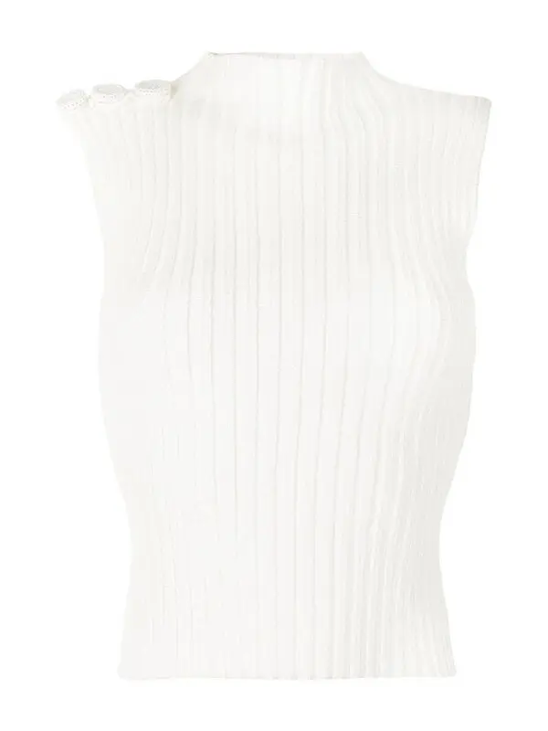 LIYA Ribbed-knit Top