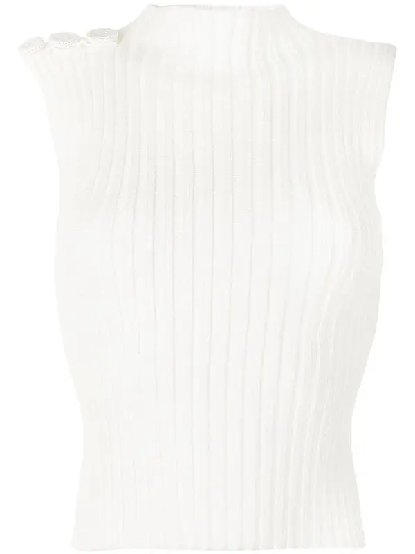LIYA Ribbed-knit Top