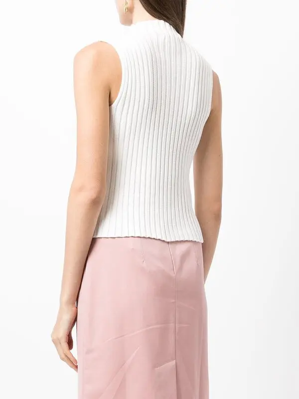LIYA Ribbed-knit Top