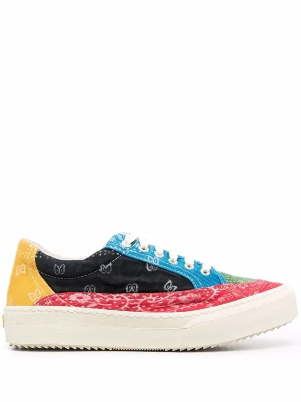 Rhude Bandana Print Sneakers - Blue