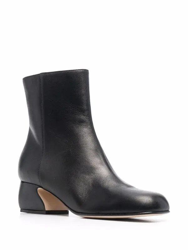 SERGIO ROSSI Block-heel Ankle Boots - Black
