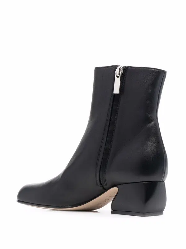 SERGIO ROSSI Block-heel Ankle Boots - Black