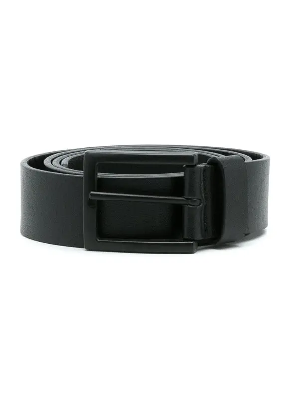 OSKLEN Leather Buckle Belt - Black