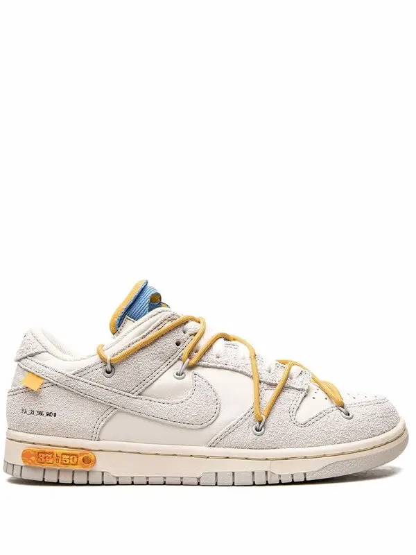 Nike X Off White Dunk Low Lot 34 Sneakers - Neutrals
